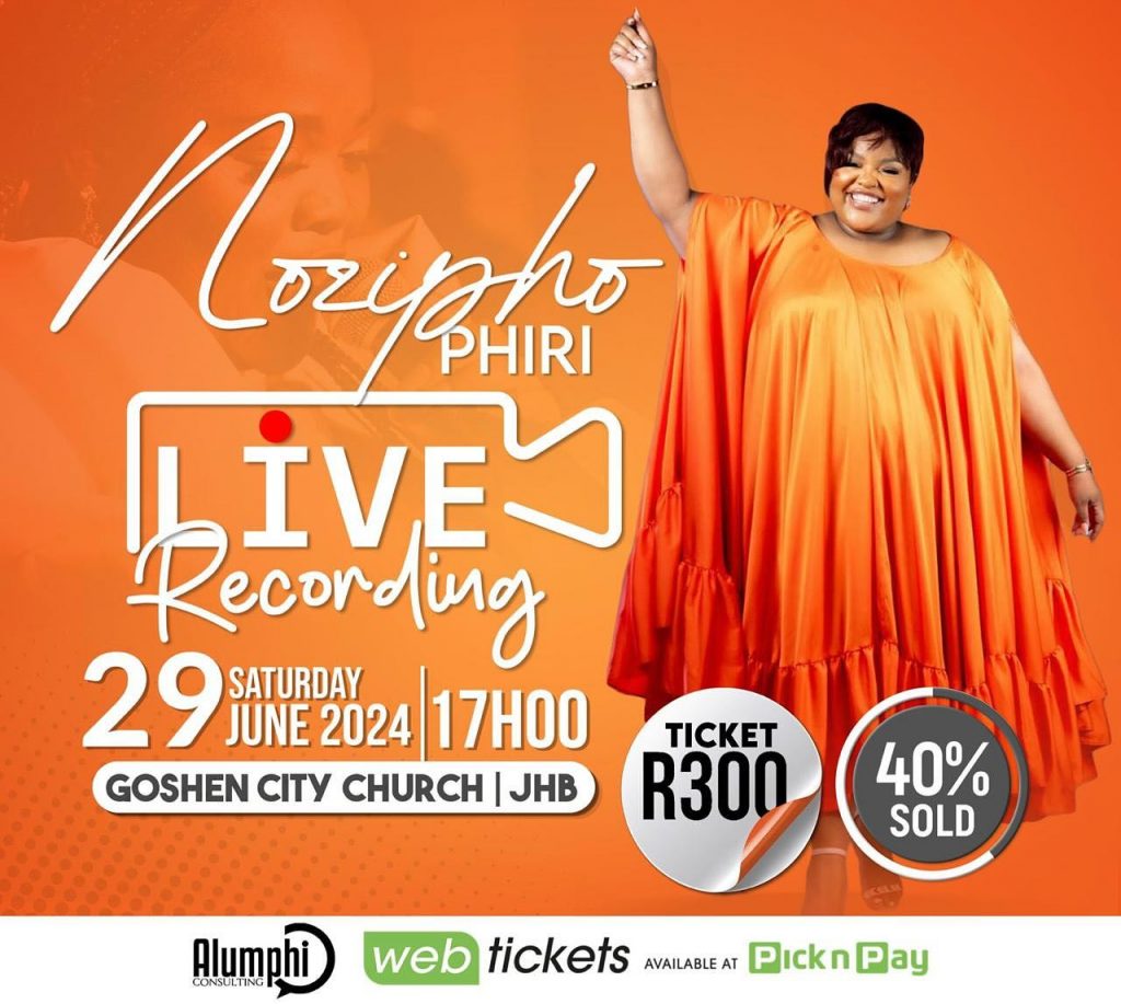 Nozipho Phiri to Host Live Album Recording at Goshen City Church